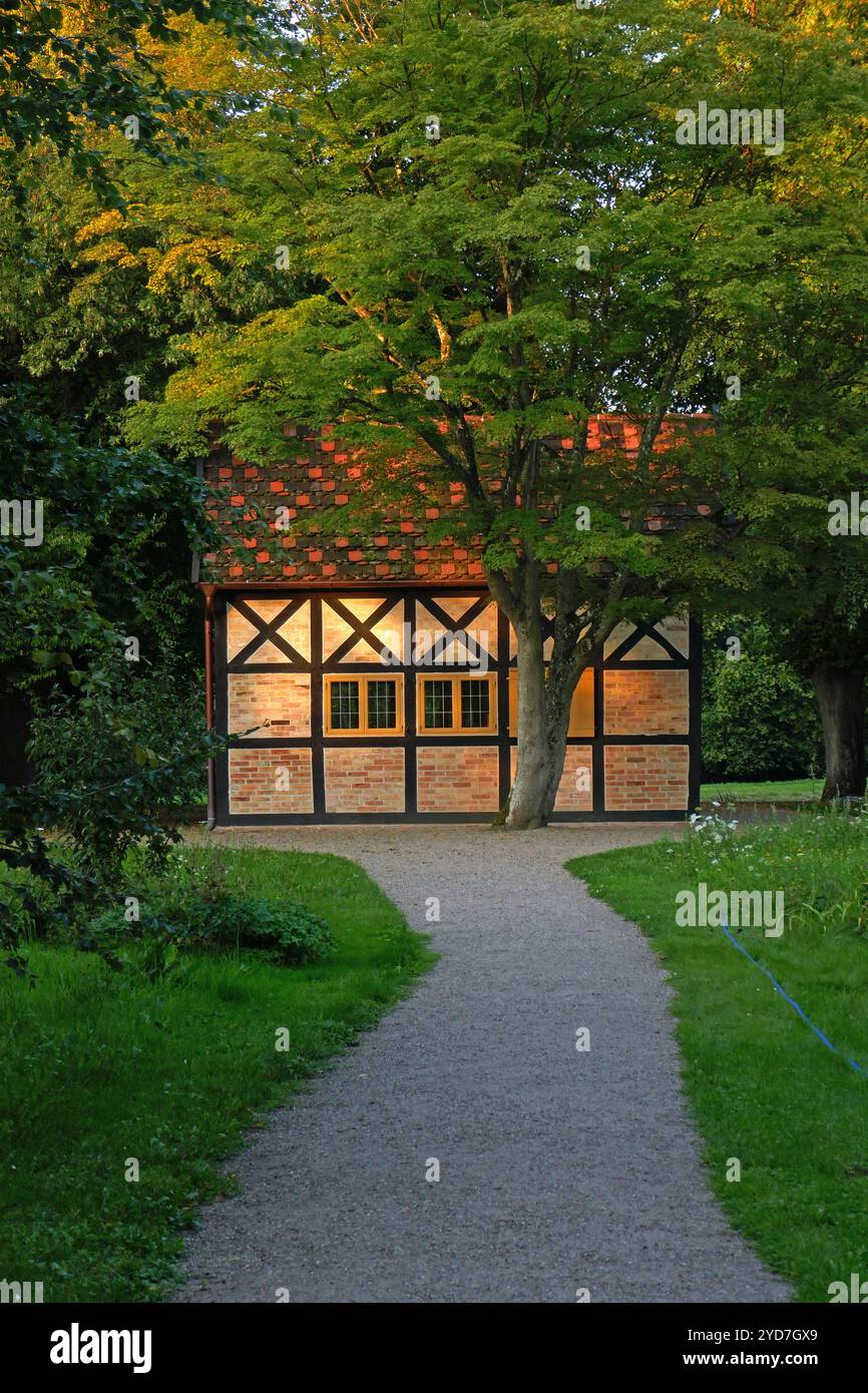 Servant's house in the castle park of Bothmer Castle in NiederklÃ¼tz ...