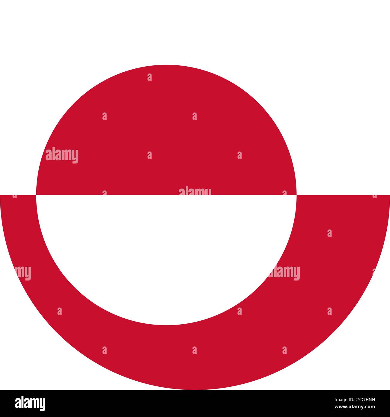 Greenland Circle Flag, Circle Flag of Greenland, Vector Images Stock ...