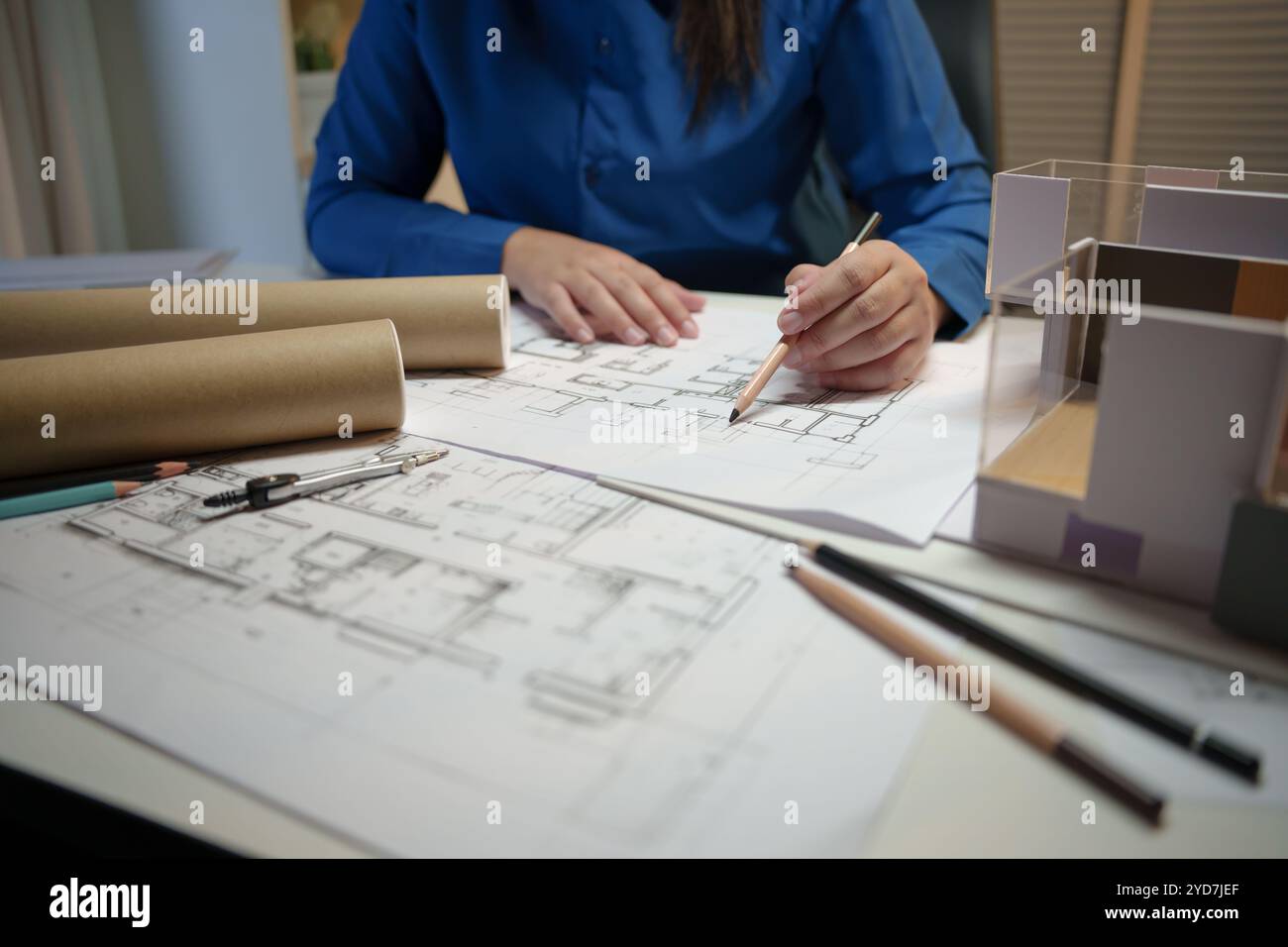 Architecture drawing on architectural Creative project business ...