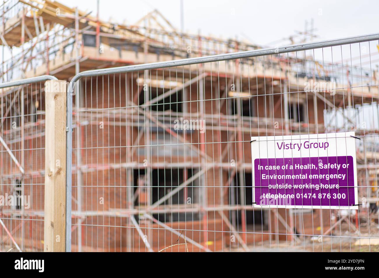 Vistry Group construction site. In case of health, safety or ...