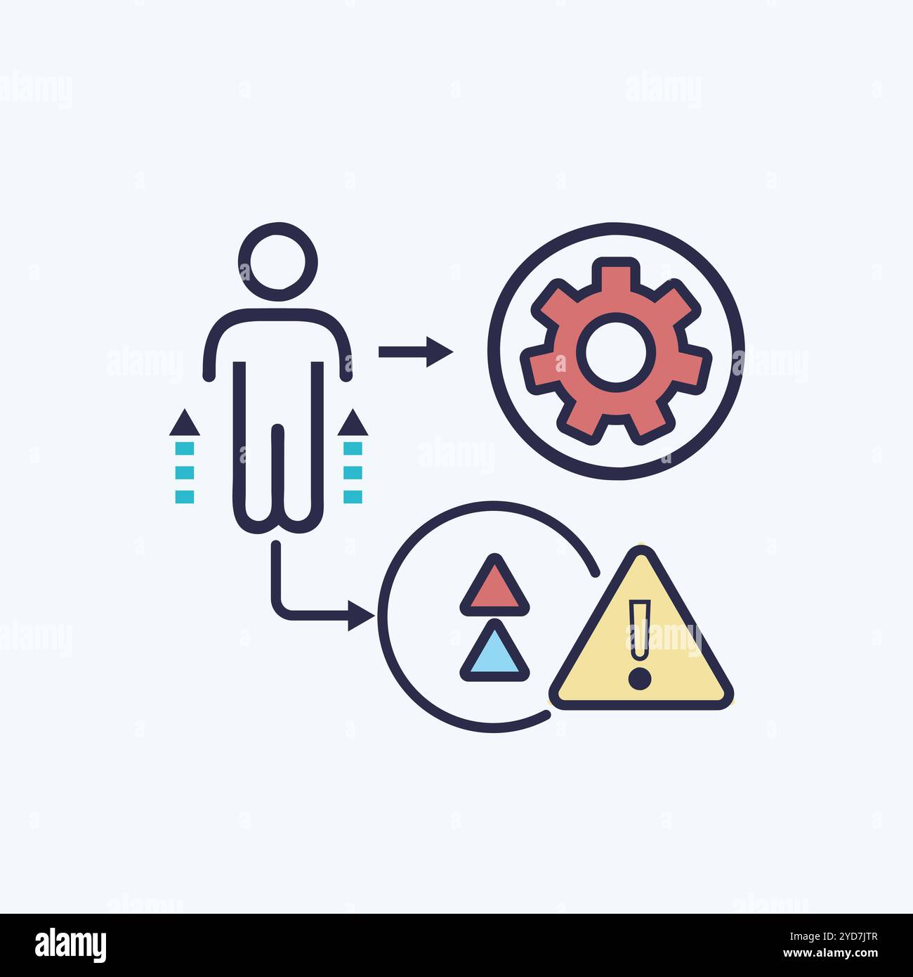 Risk Management icon vector art image Stock Vector Image & Art - Alamy