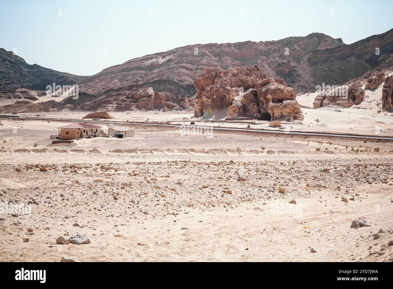 Sinai Peninsula or Sinai. Dahab, Sinai Peninsula, Egypt, Mountains in ...