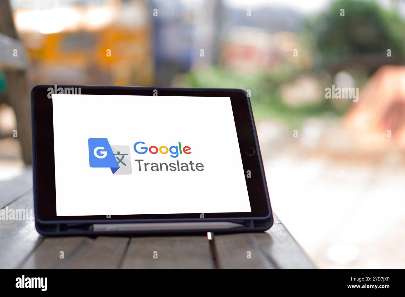 Dhaka, BD- 05 Jun 2024: Google Translate logo is displayed on ipad ...