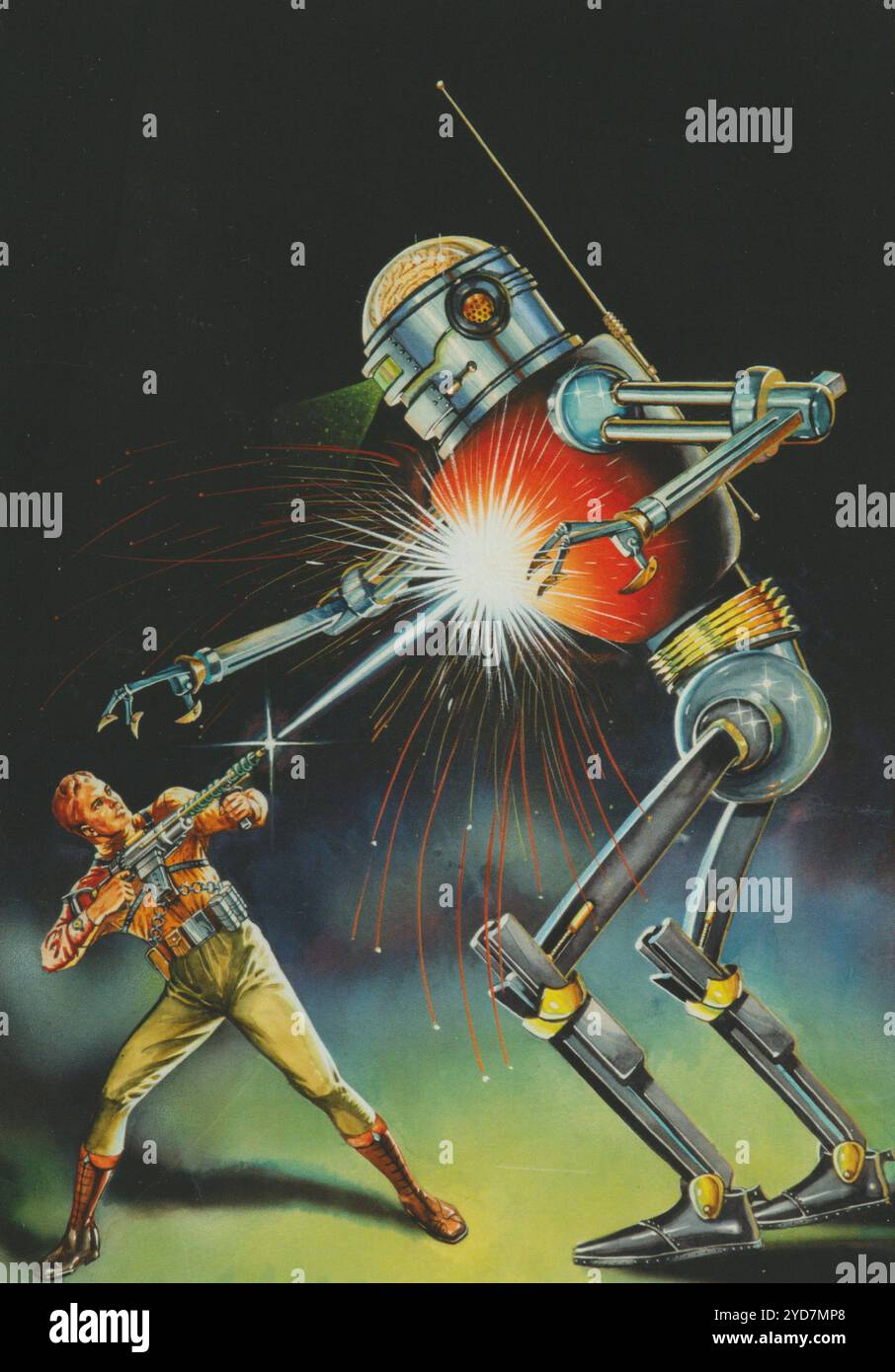 Robert Fuqua The Mad Robot Amazing Stories Magazine Stock Photo - Alamy