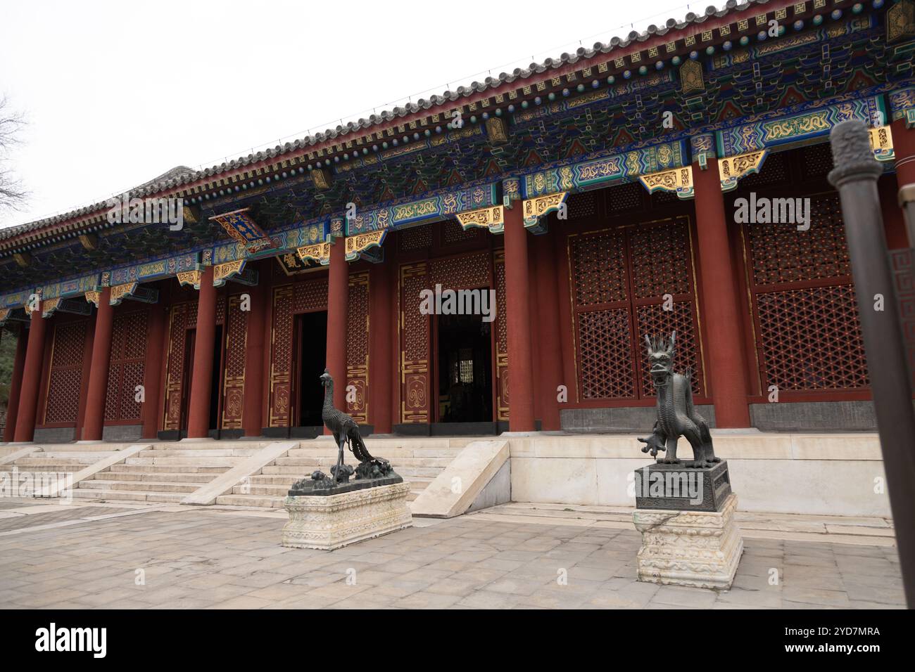 Forbidden City Beijing, Temple Doors and Bronze Statues Stock Photo - Alamy