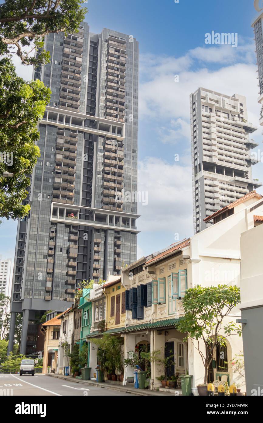 Neil road, Tanjong Pagar, Singapore, traditional Peranakan shophouses ...