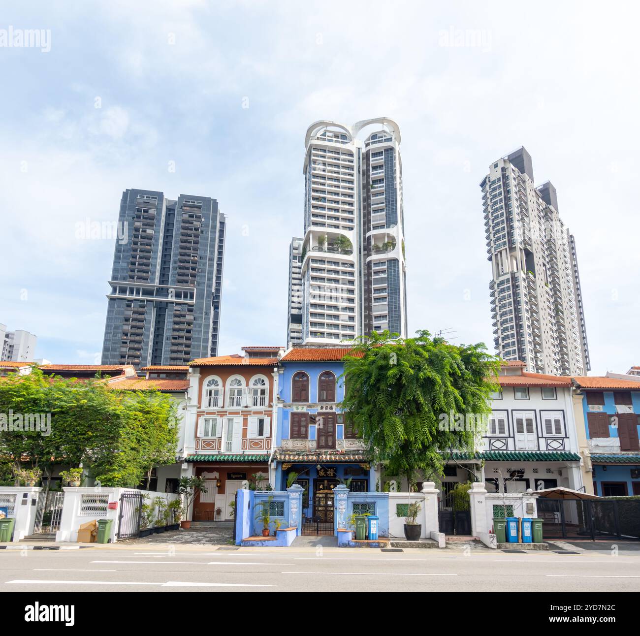 Traditional heritage shophouses on Neil road, Tanjong Pagar, Singapore ...