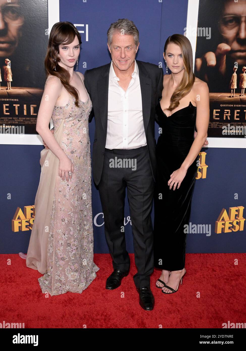 Hollywood, California, USA. 24th Oct, 2024. Sophie Thatcher, Hugh Grant ...