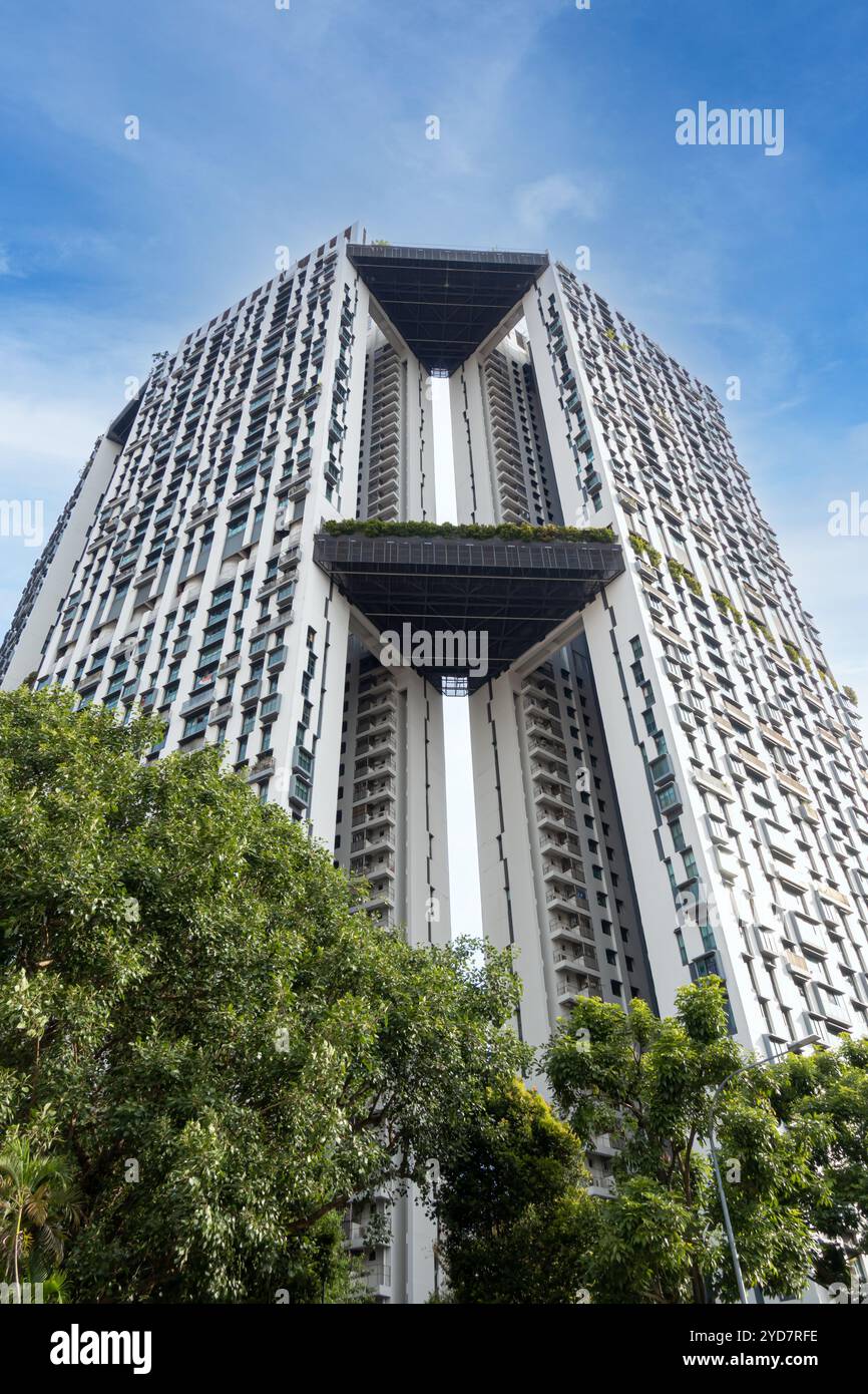 The Pinnacle@Duxton, a 50-storey residential development in Singapore's city center Stock Photo ...