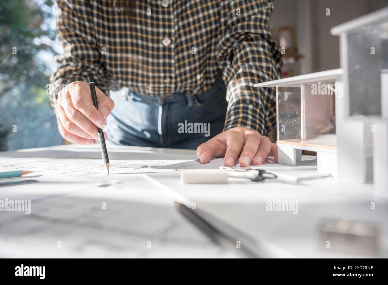 Architecture drawing on architectural Creative project business ...