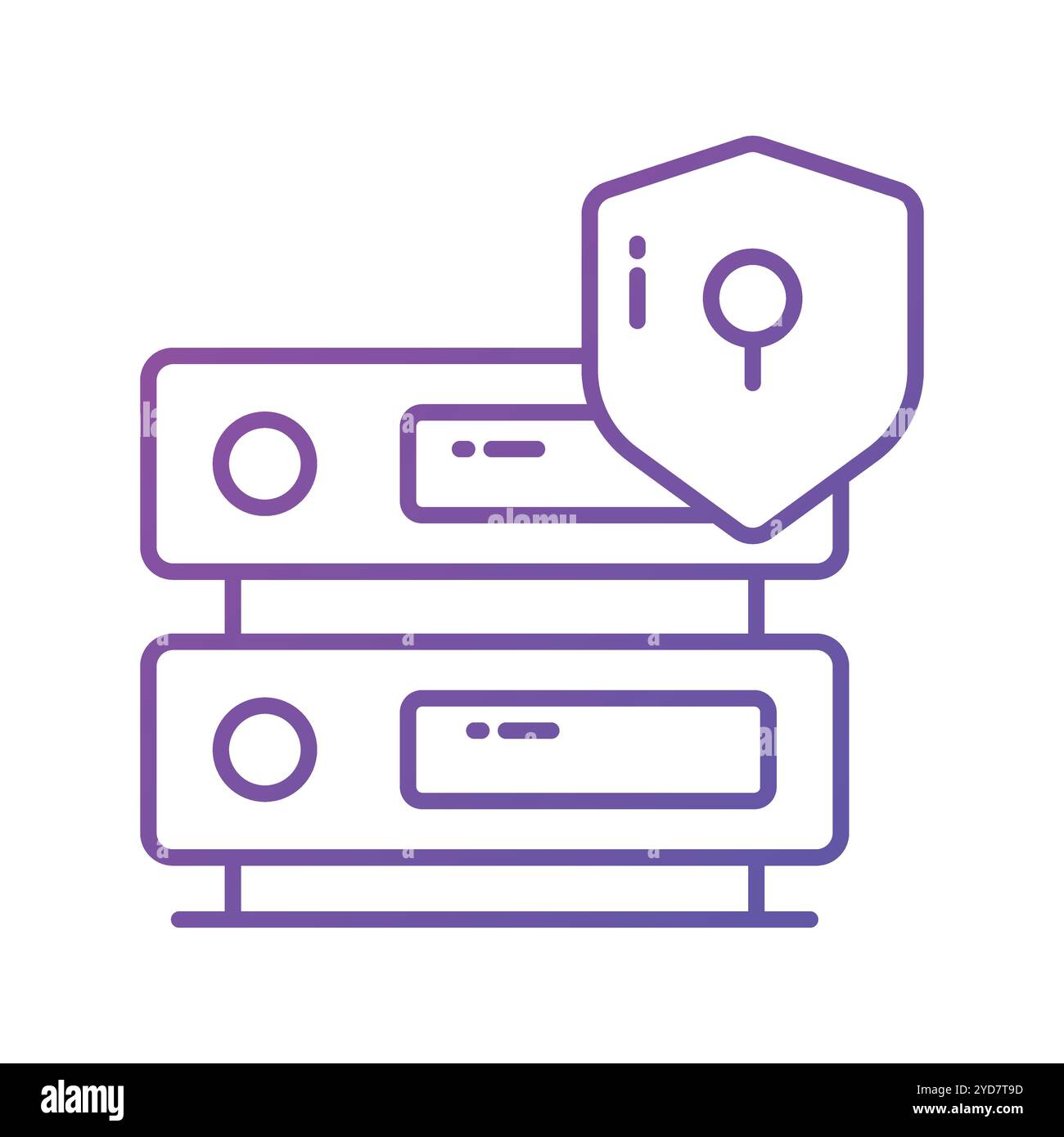 Protection Shield With Data Server Showing Concept Of Data Server 0368