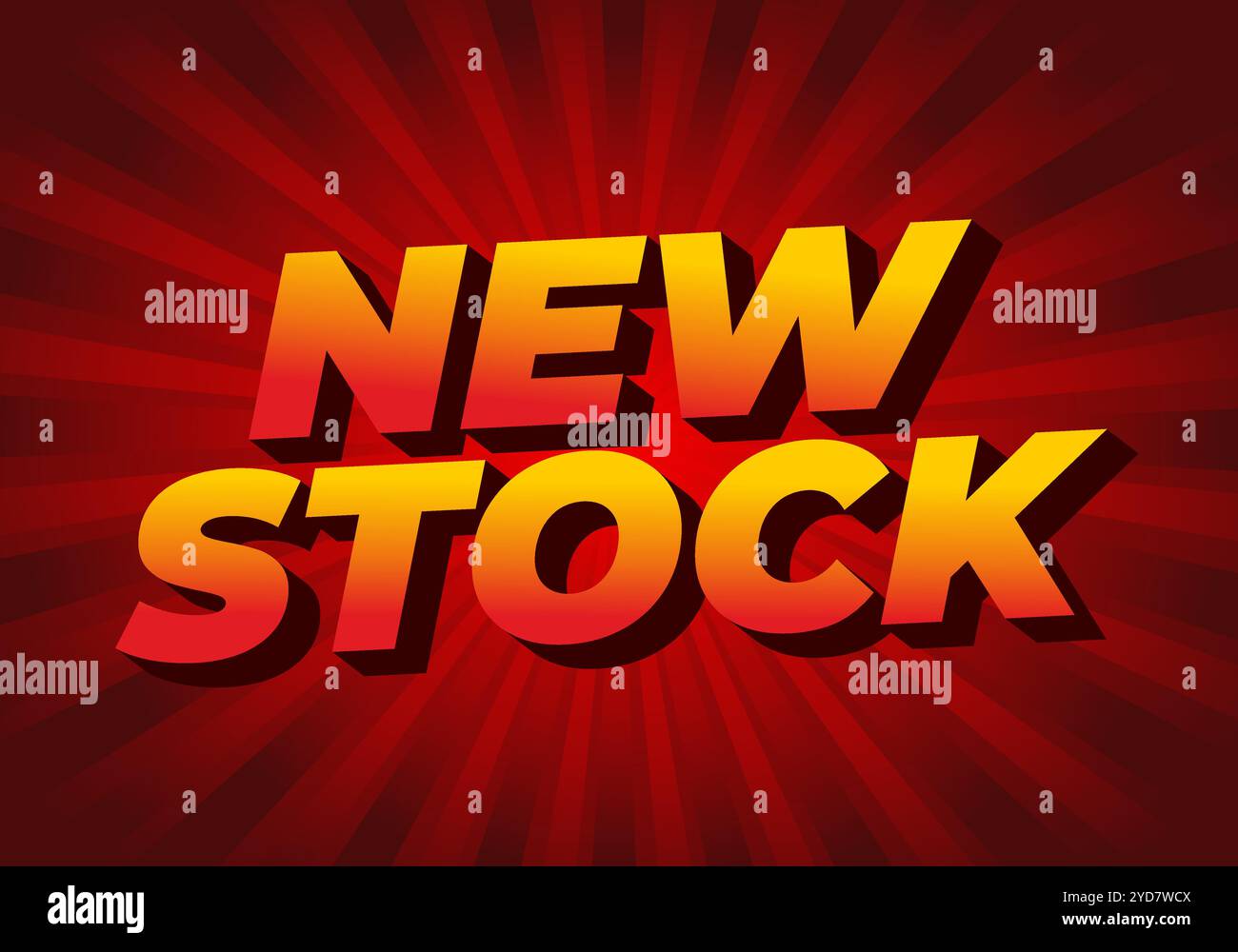 New stock. Text effect design in modern colors with 3D style Stock ...