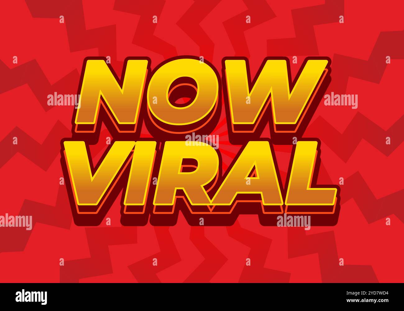 Now viral. Text effect design for social media in 3D style and modern ...