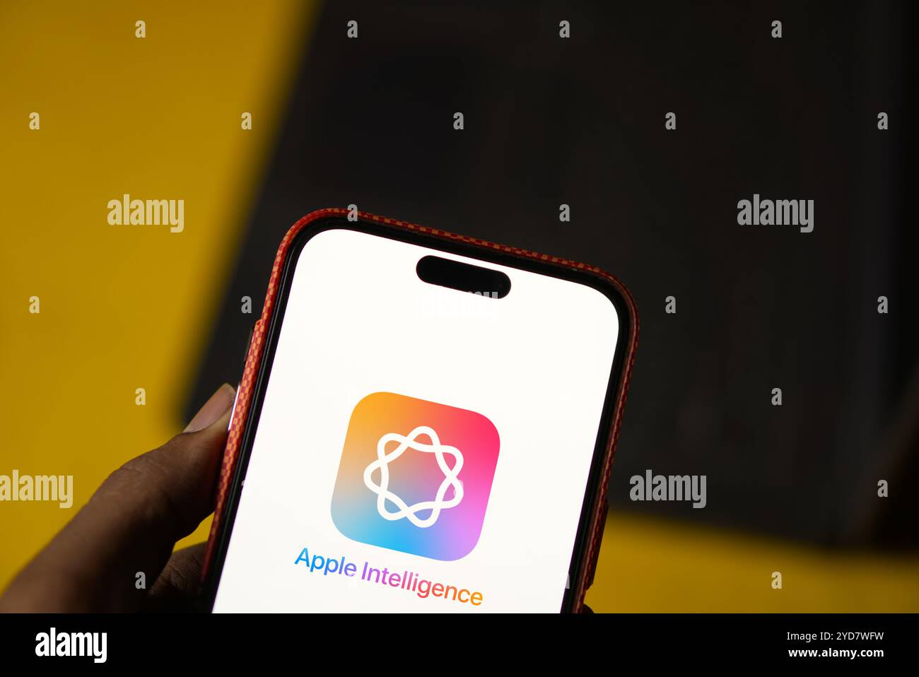 Dhaka, Bangladesh- 11 June 2024: Apple intelligence (AI) logo is ...