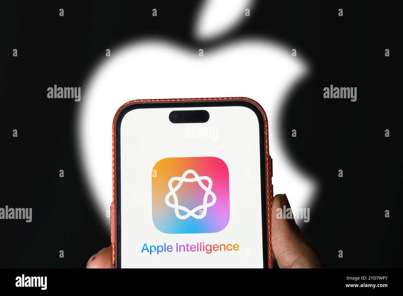 Dhaka, Bangladesh- 11 June 2024: Apple intelligence (AI) logo is ...