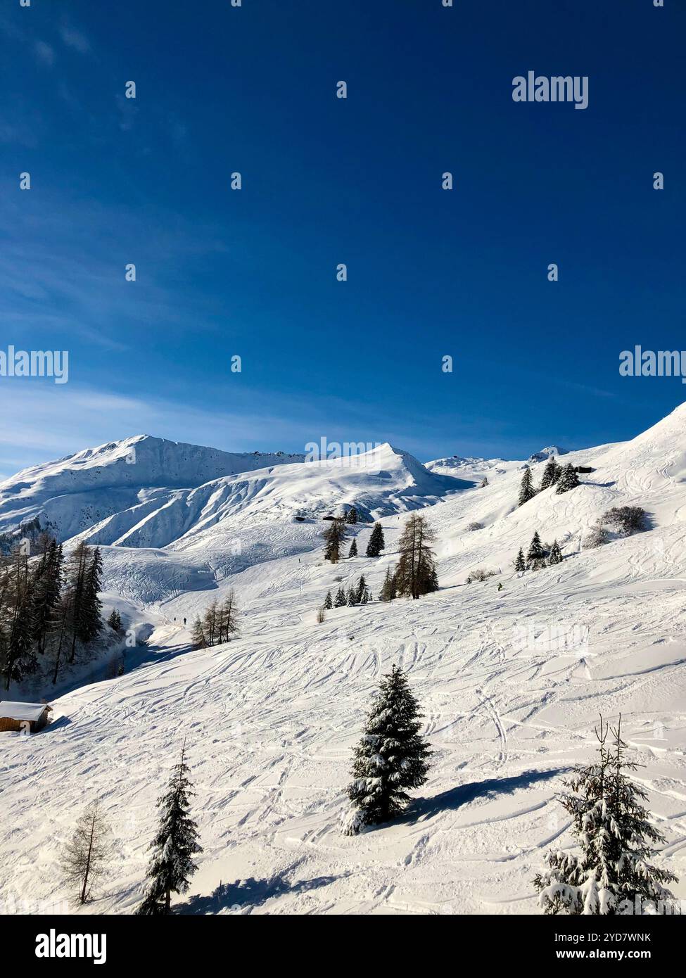 Beautiful winter wonderland in alps Stock Photo - Alamy