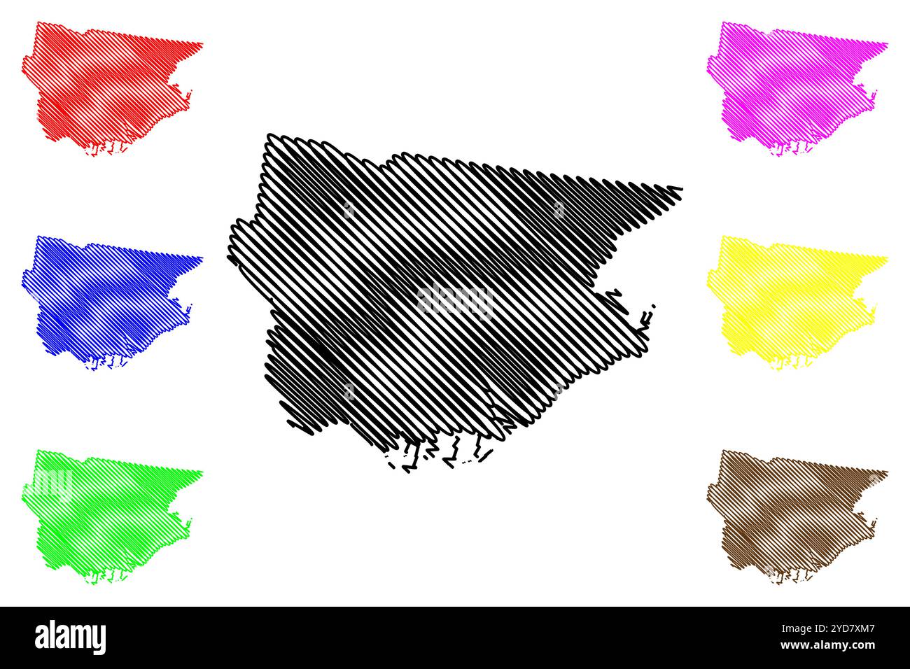 City of Wyndham (Commonwealth of Australia, Victoria state, Vic) map vector illustration ...