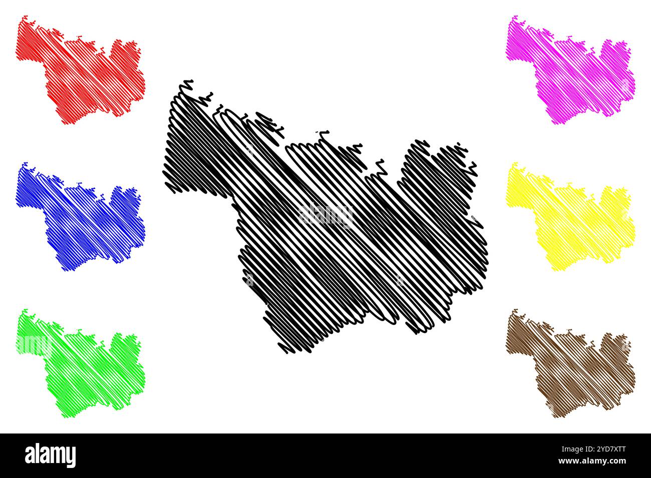 Outline map of wodonga Cut Out Stock Images & Pictures - Alamy