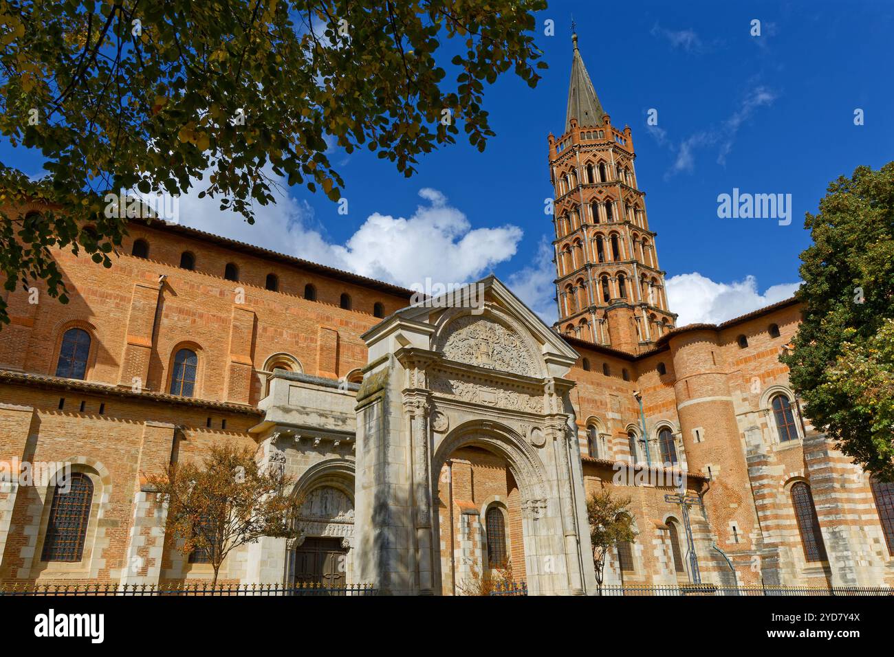 TOULOUSE, FRANCE, October 10, 2024 : The Basilica of Saint-Sernin is ...