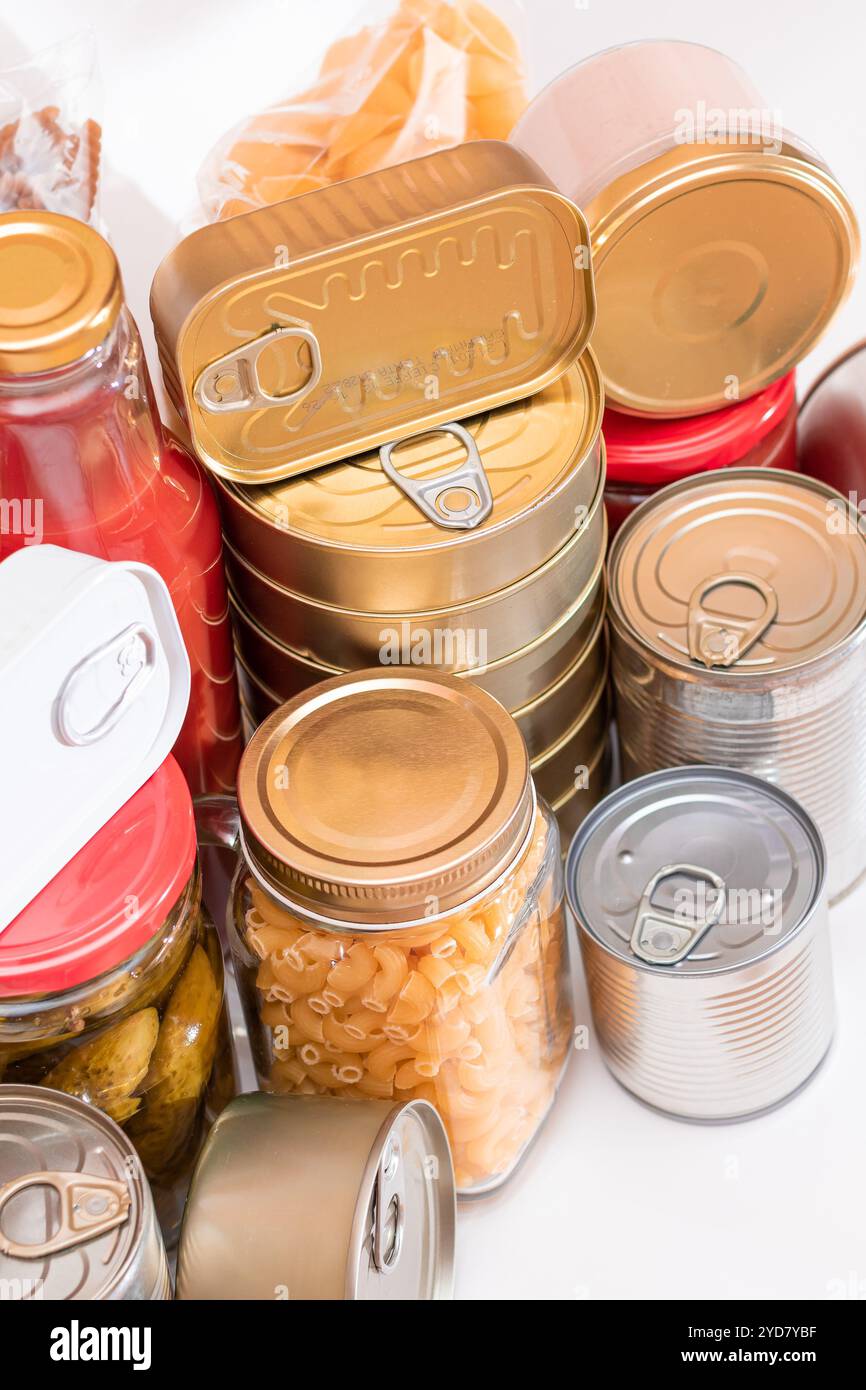Food Reserves: Canned Food, Spaghetti, Pate, Tuna, Tomato Juice, Pasta ...