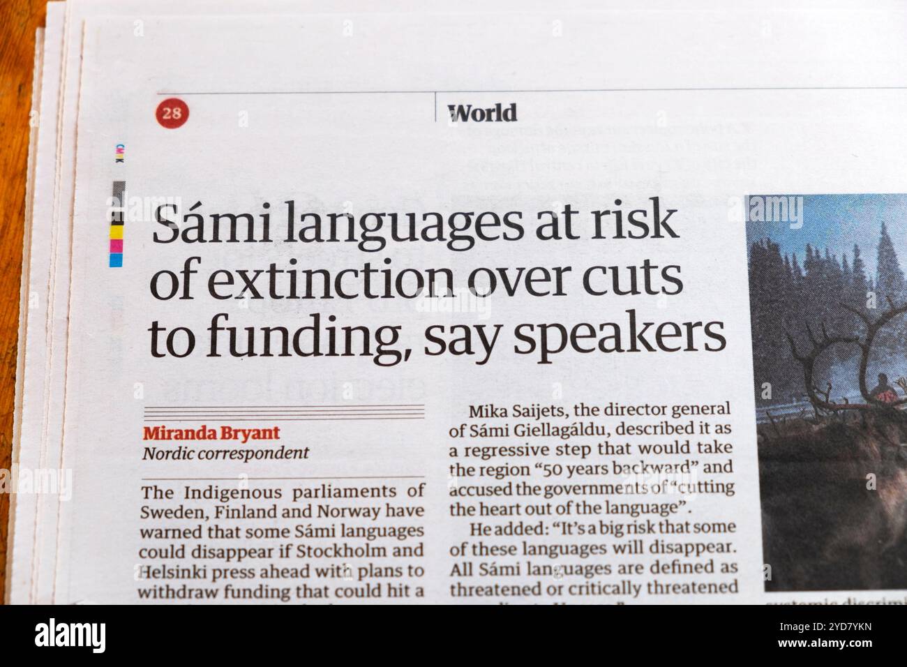 'Sámi languages at risk of extinction over custs to funding, say ...