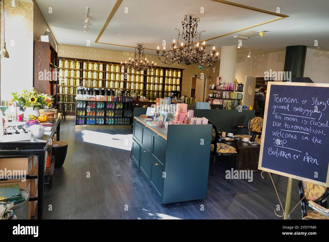 Oslo, Norway September, 2024 Stylish tea room on Princes gate, Oslo ...