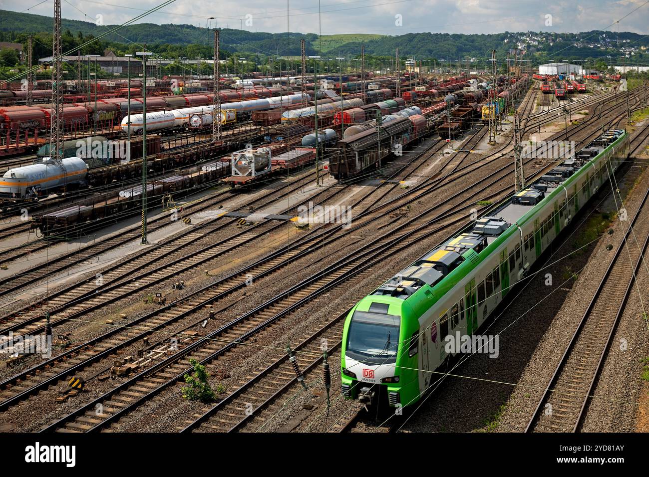 Train formation facility with regional train, marshalling yard, Hagen ...
