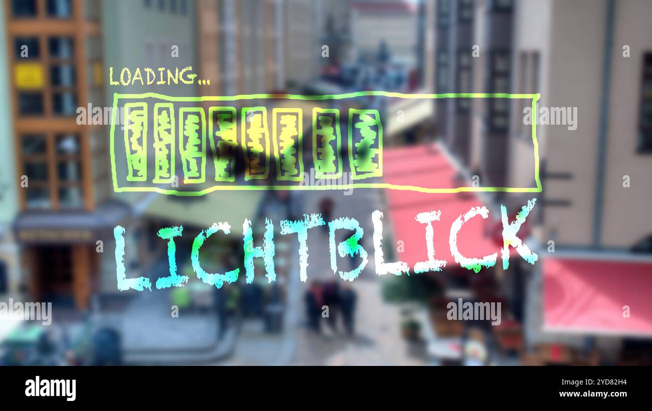 a picture with signposts in the direction of a bright spot in German ...