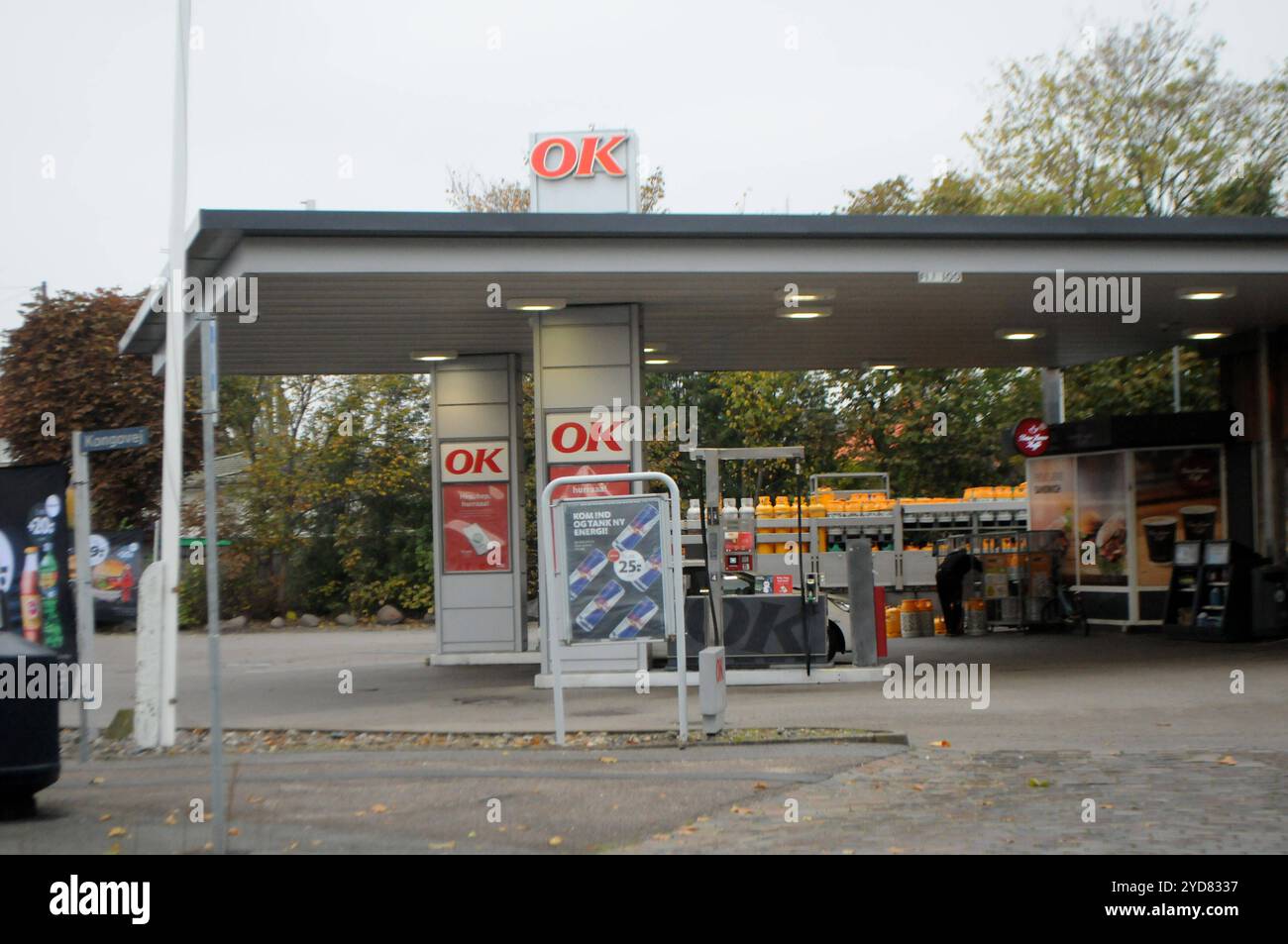 Copenhagen/ DenmarK/25 Oct. 2024/OK gas station or ok gasoline station ...