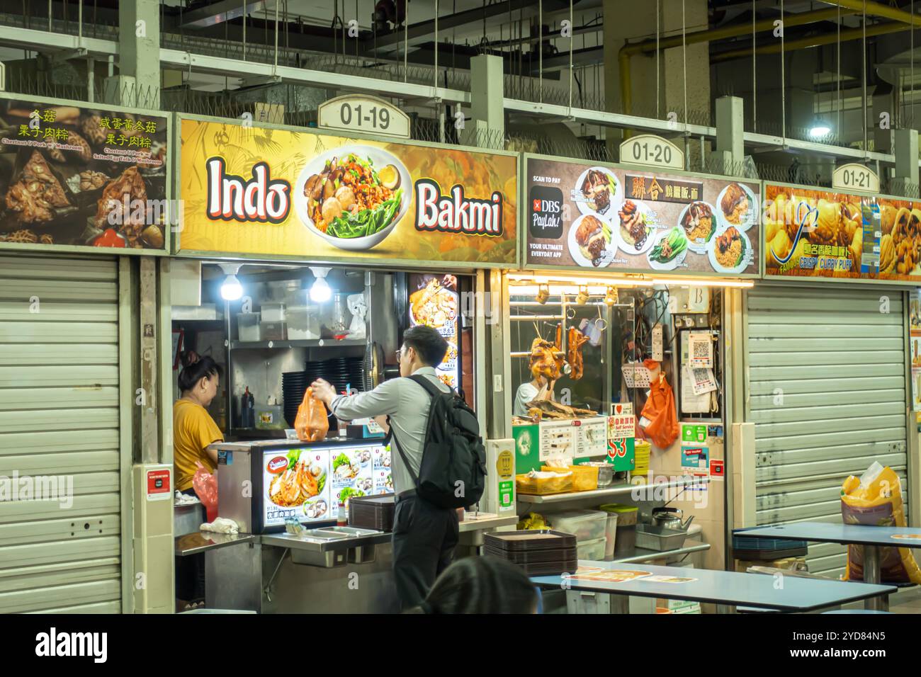 Amoy street food centre chinatown Singapore foodcourt, Indo Bakmi food ...