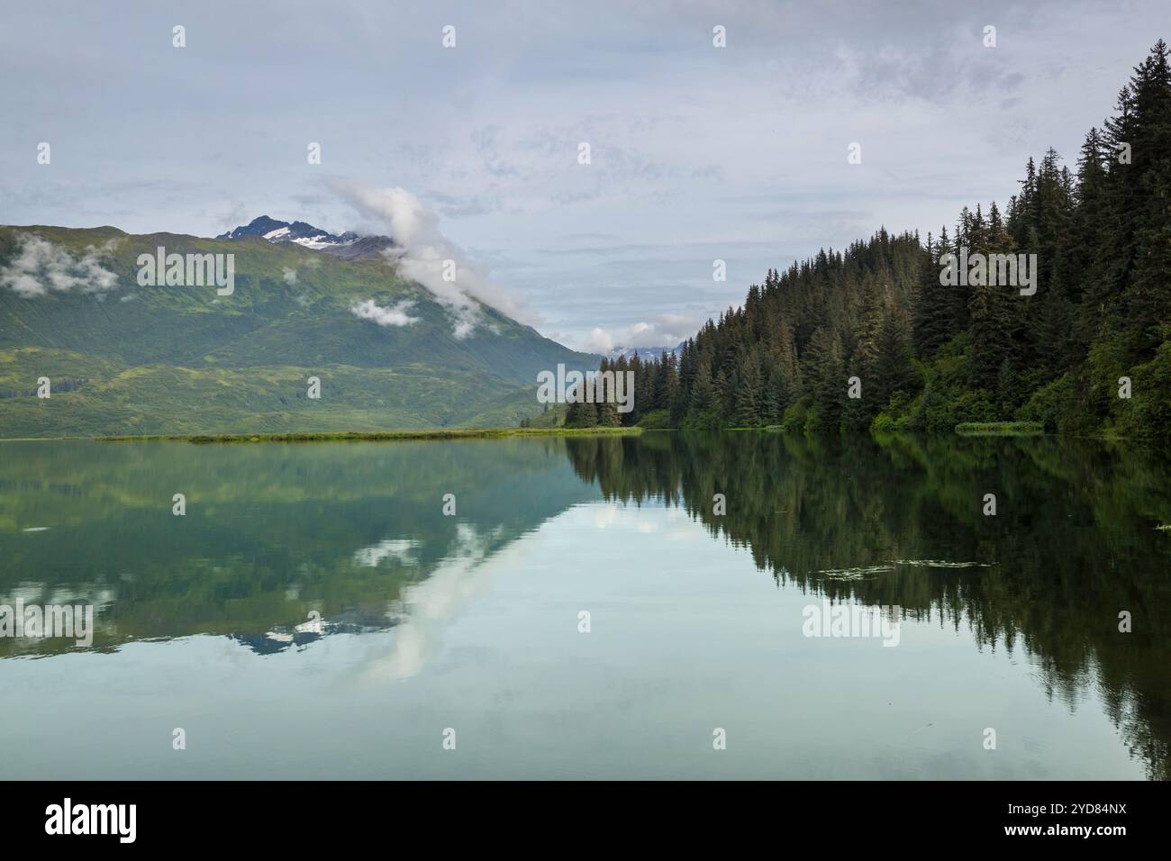 Lake on Alaska Stock Photo - Alamy