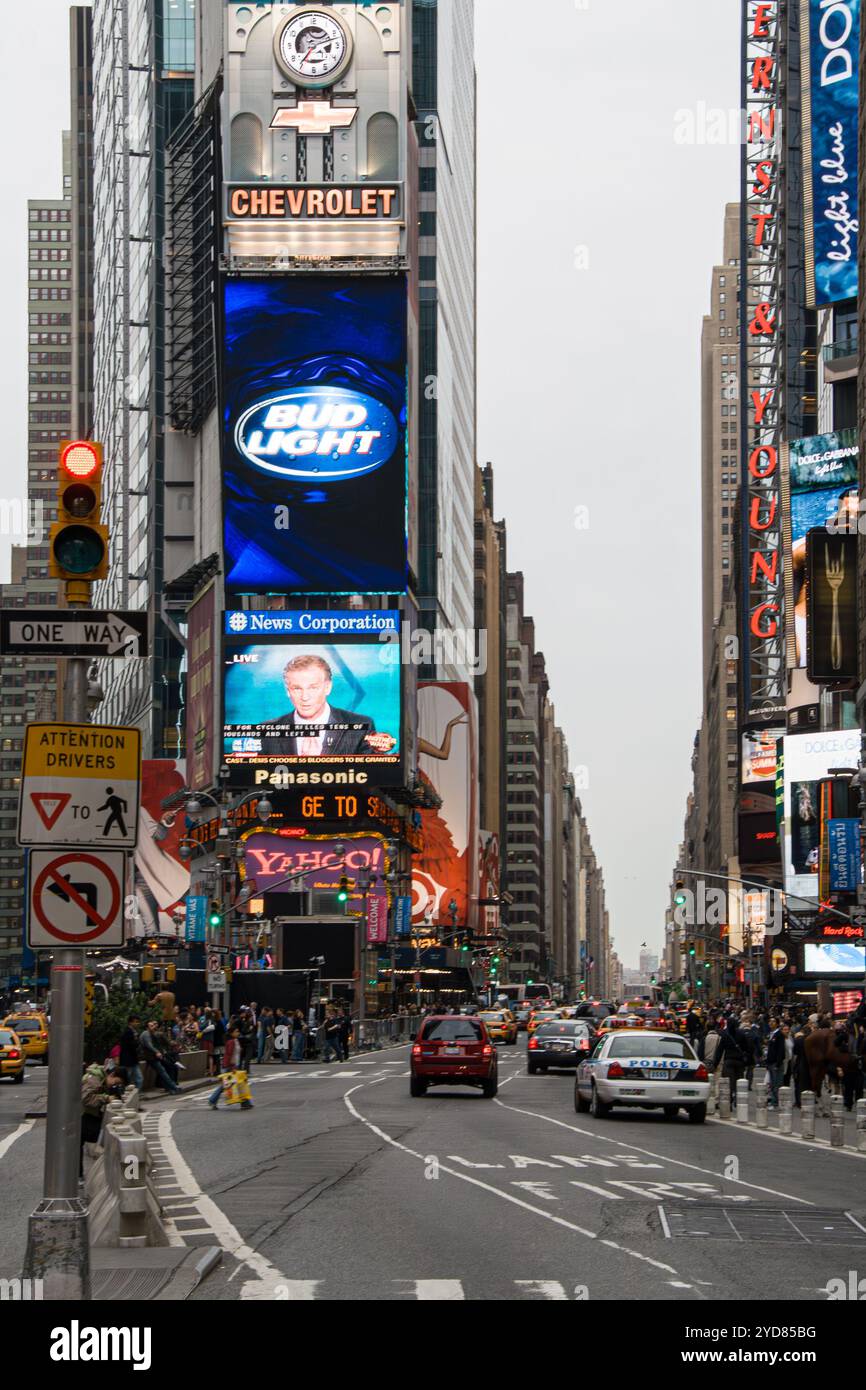 New York City, USA. May 14, 2008: Times Square at night in New York City Stock Photo - Alamy