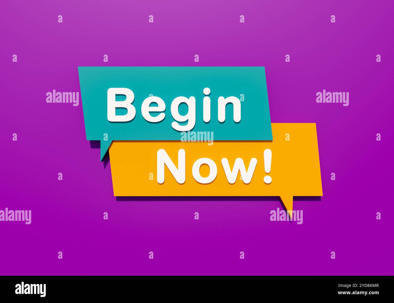 On start purple 3d speech hi-res stock photography and images - Alamy