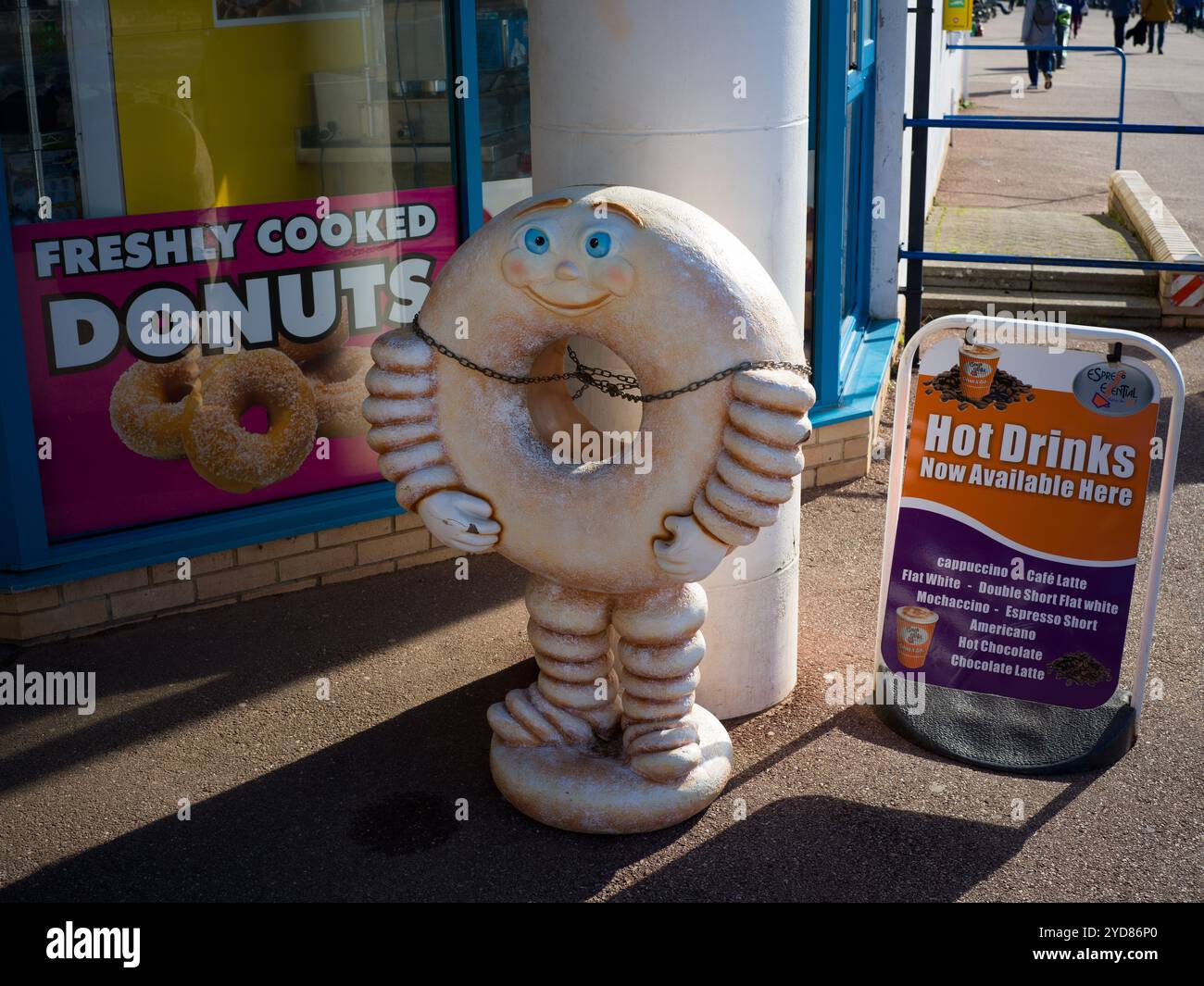 DONUT DOUGHNUT SIGN TORQUAY TORBAY SEASIDE RESORT ENGLISH RIVIERA DEVON ...
