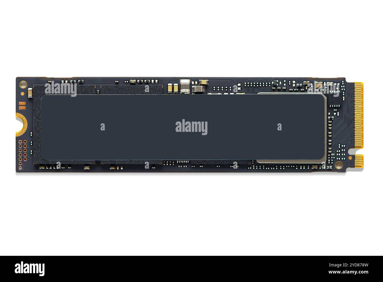 High Performance Black M.2 SSD Isolated on Clean White Background for ...