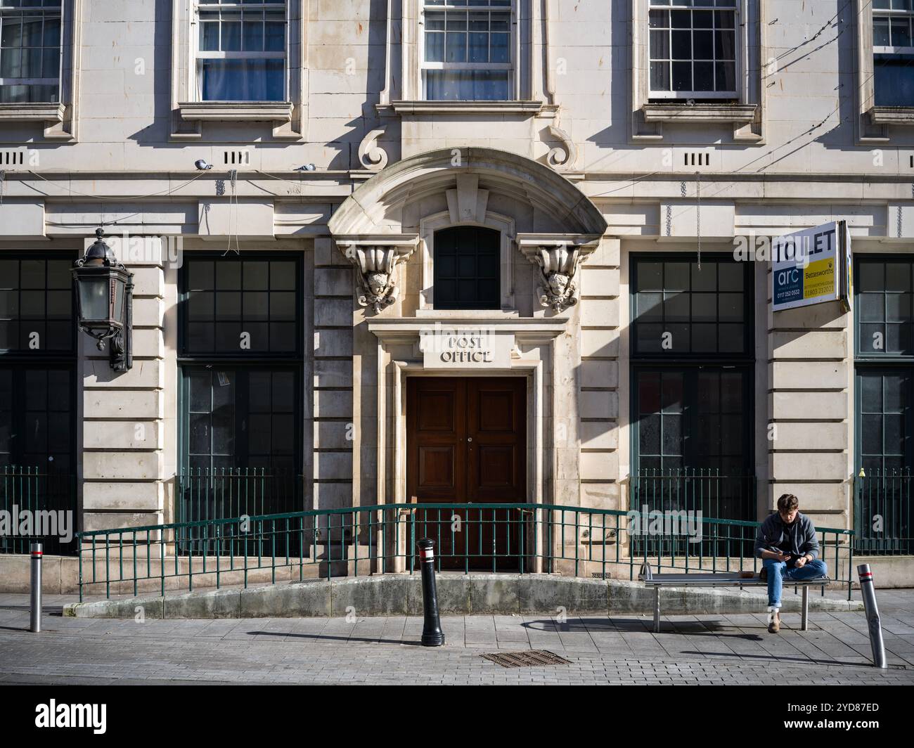 BEAUTIFUL OLD POST OFFICE BUILDING TORQUAY TORBAY SEASIDE RESORT ENGLISH RIVIERA DEVON Stock ...