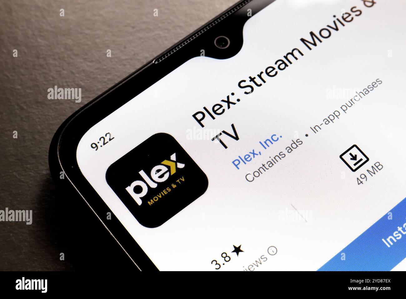 October 25, 2024, Brazil. In this photo illustration, the Plex app logo is displayed on a ...