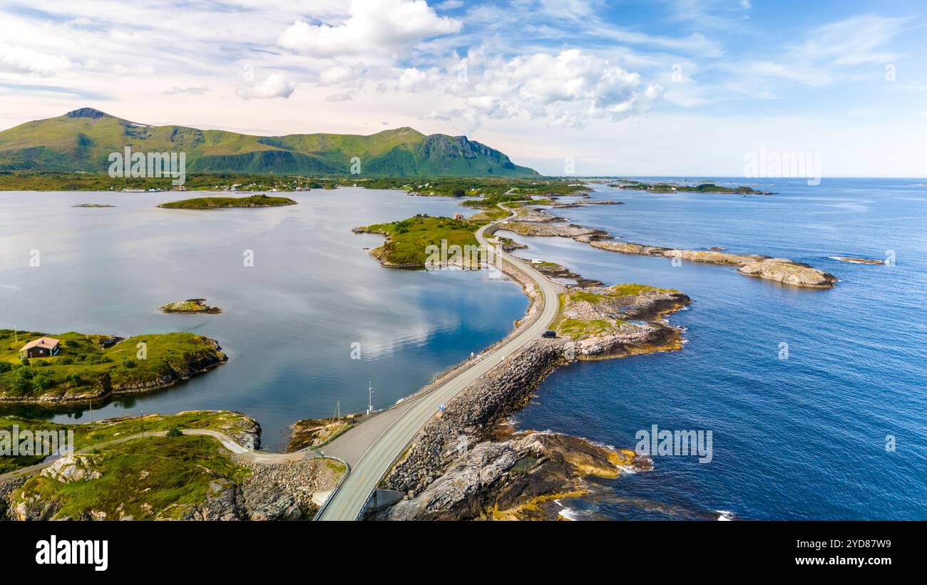 Norways Atlantic Road: A Scenic Drive Through the Islands Stock Photo ...