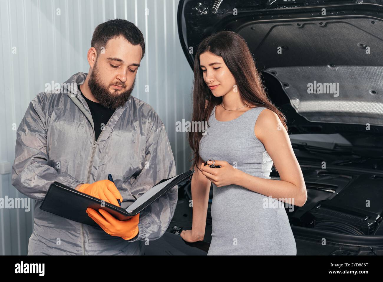 Female maintenance vehicle hi-res stock photography and images - Alamy