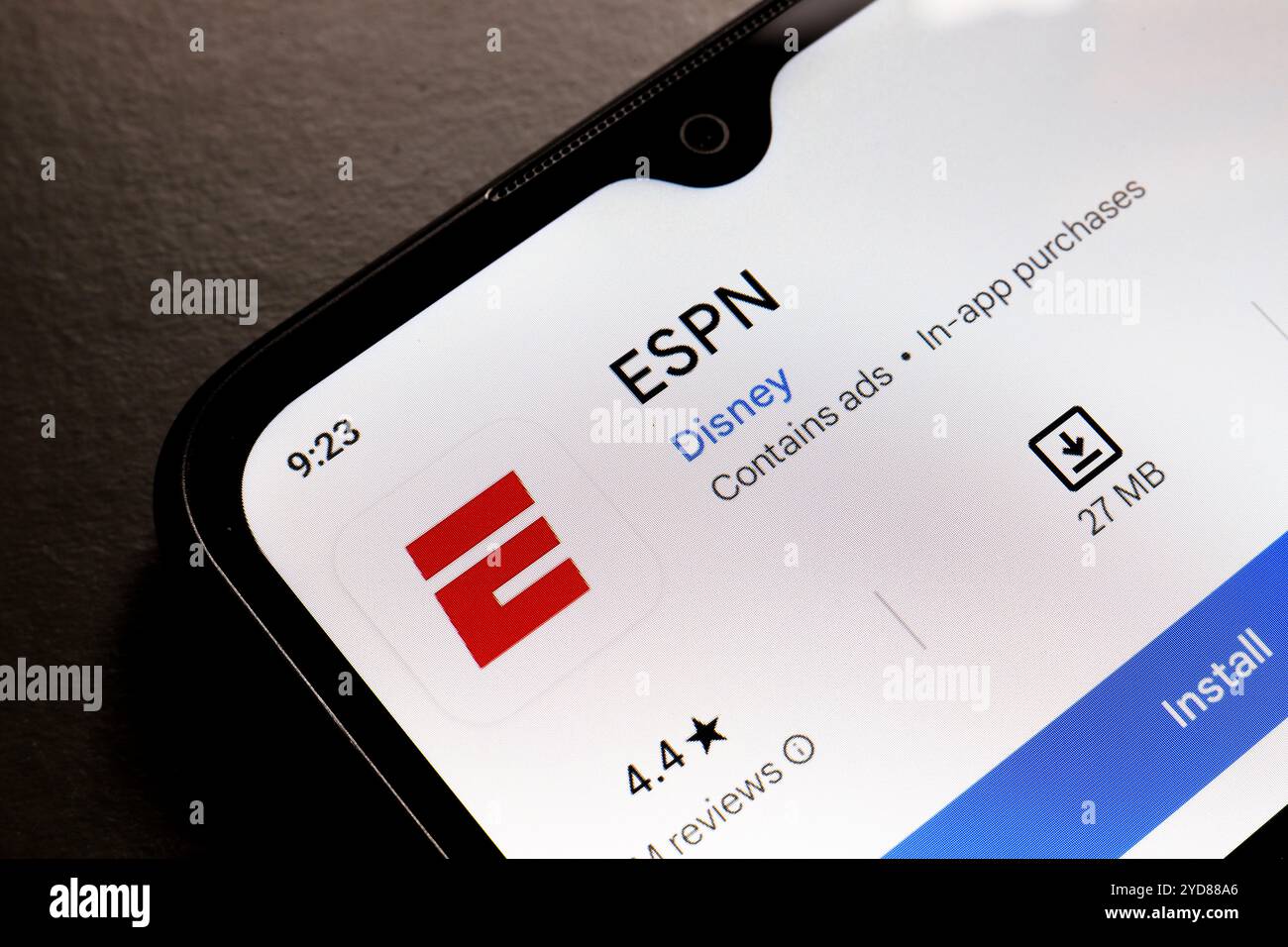 October 25, 2024, Brazil. In this photo illustration, the ESPN app logo ...