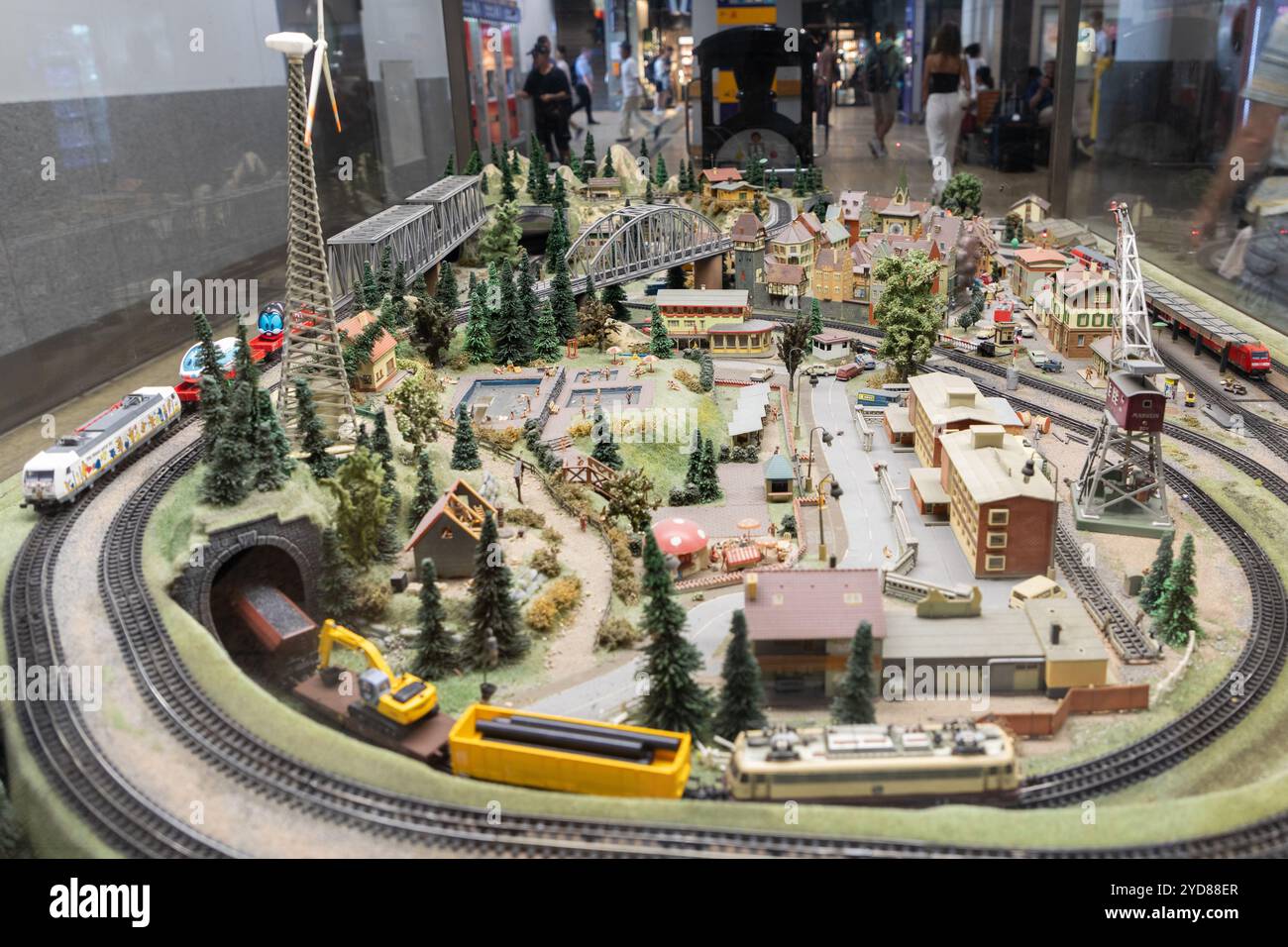 Cologne, Germany - August 13 2024: View of model railway in scale in ...