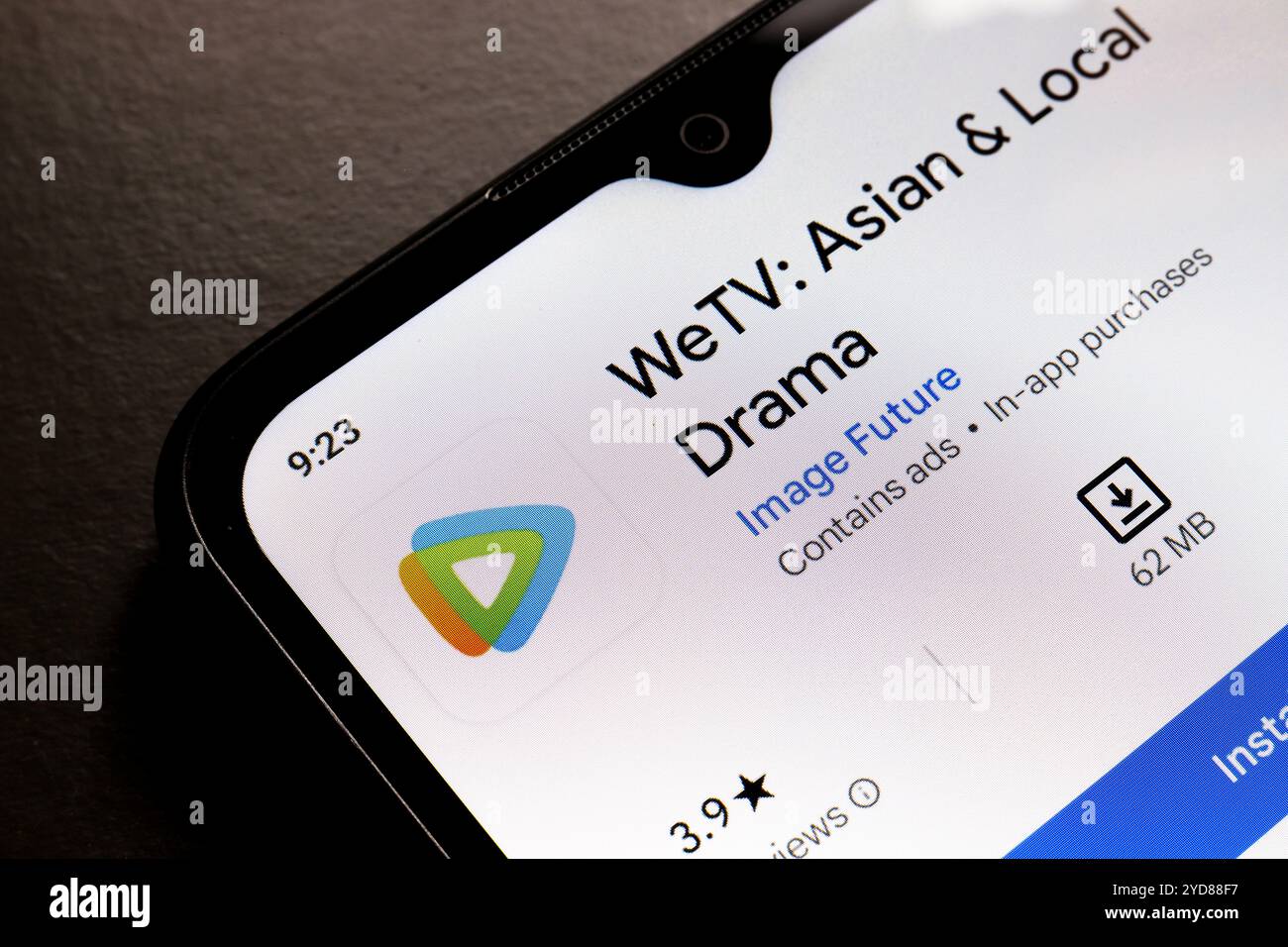 October 25, 2024, Brazil. In this photo illustration, the WeTV app logo ...