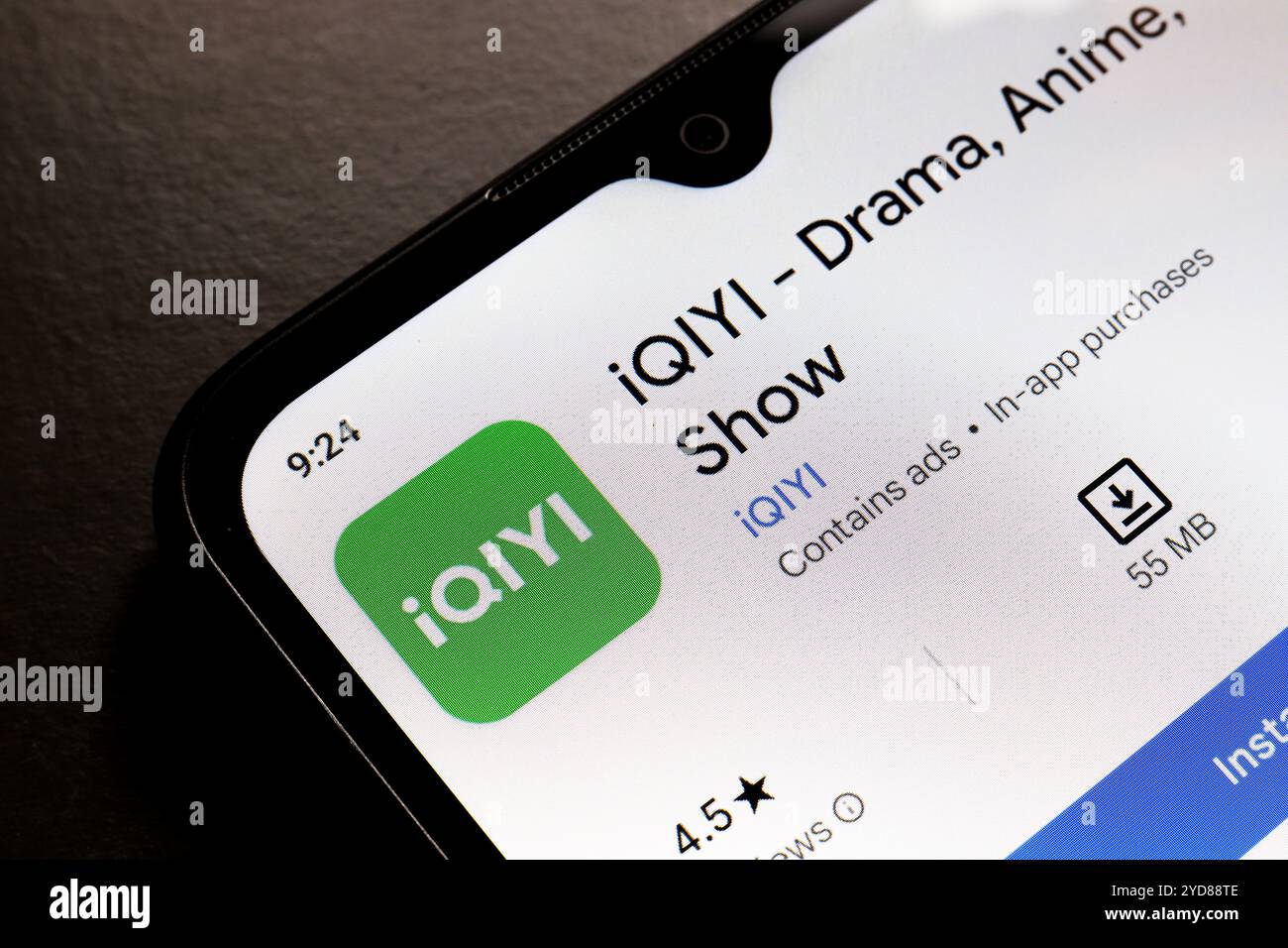 October 25, 2024, Brazil. In this photo illustration, the iQIYI app ...