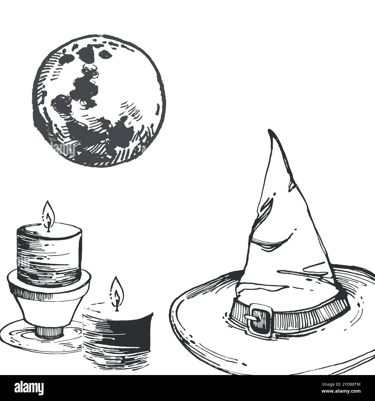 Full moon party hand Cut Out Stock Images & Pictures - Alamy