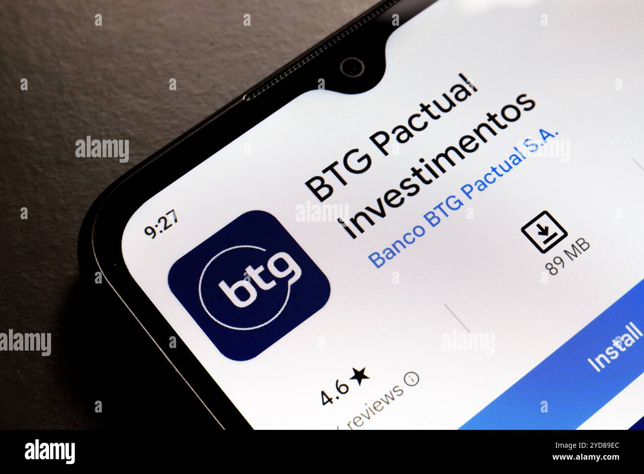 October 25, 2024, Brazil. In this photo illustration, the BTG Pactual ...