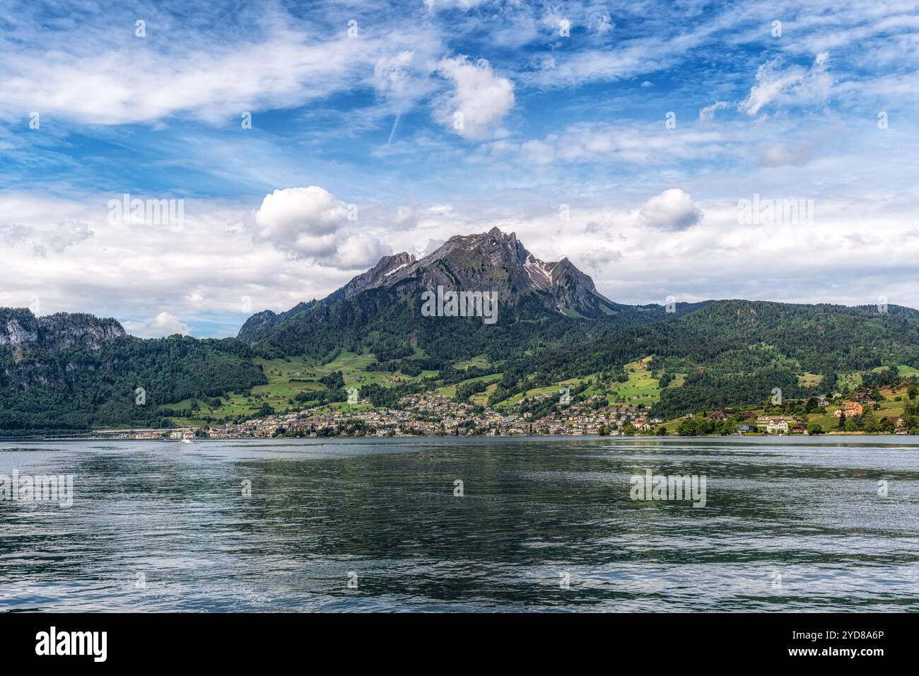 Mount PIlatus view on Lake Lucerne Stock Photo - Alamy