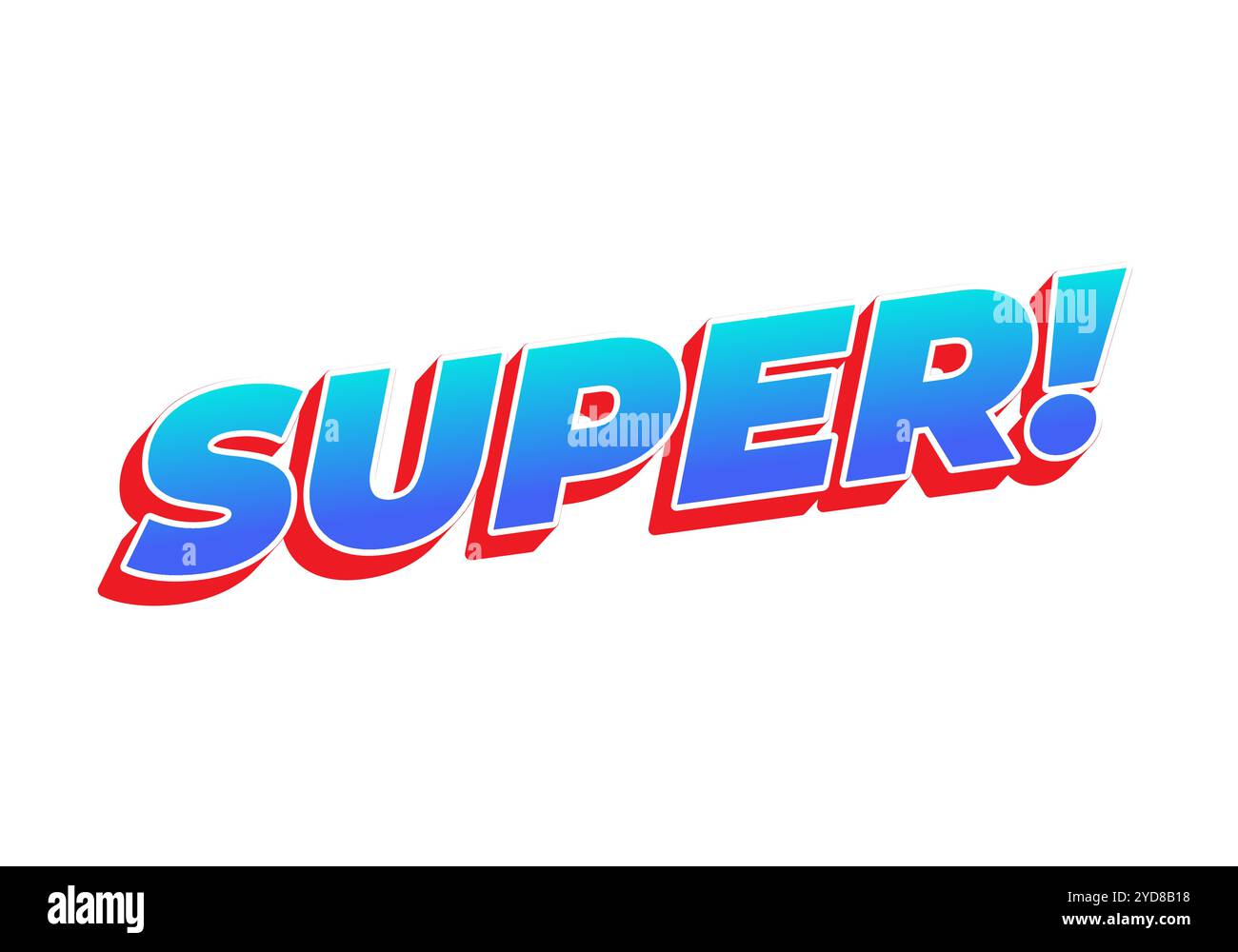 Super. Text effect design in colorful style with 3D look Stock Vector ...