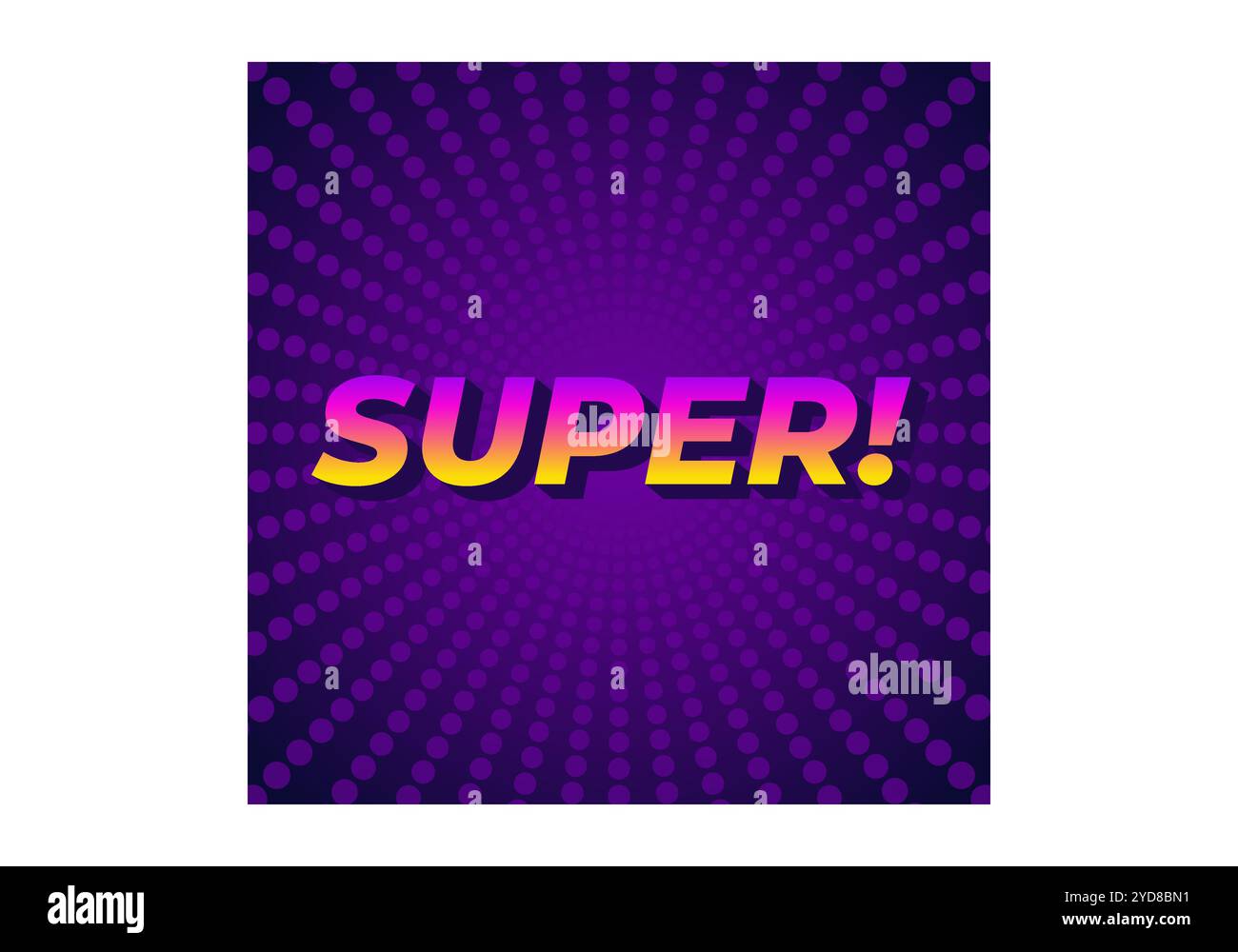 Super. Text effect design in colorful style with 3D look Stock Vector ...