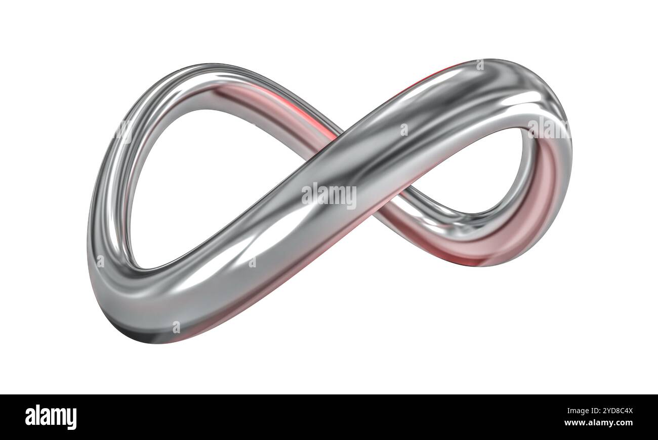 Infinity symbol rotating on transparent background 3d Stock Photo - Alamy