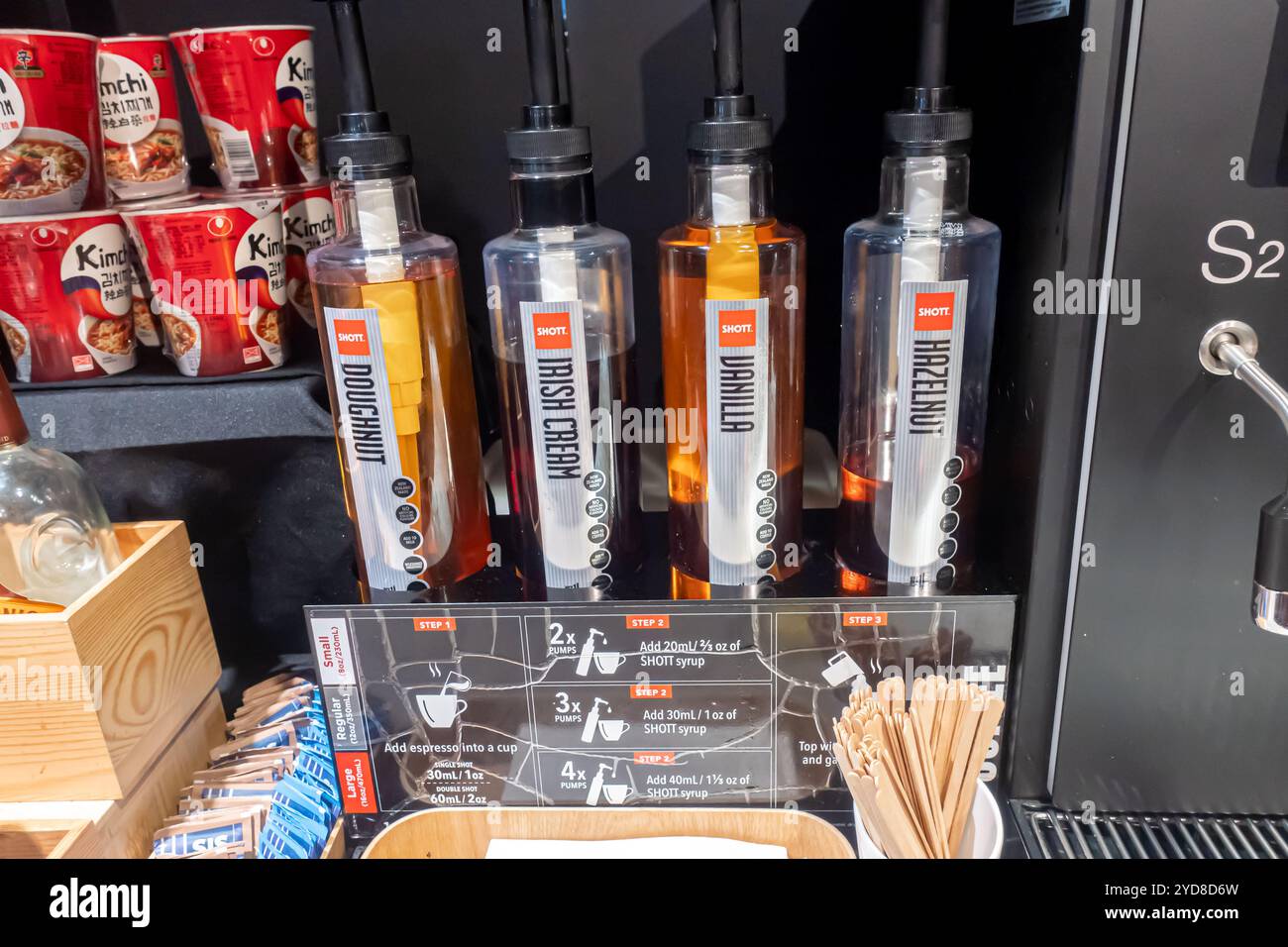 Shott syrup station, BLOSSOM - SATS & Plaza Premium Lounge Singapore ...